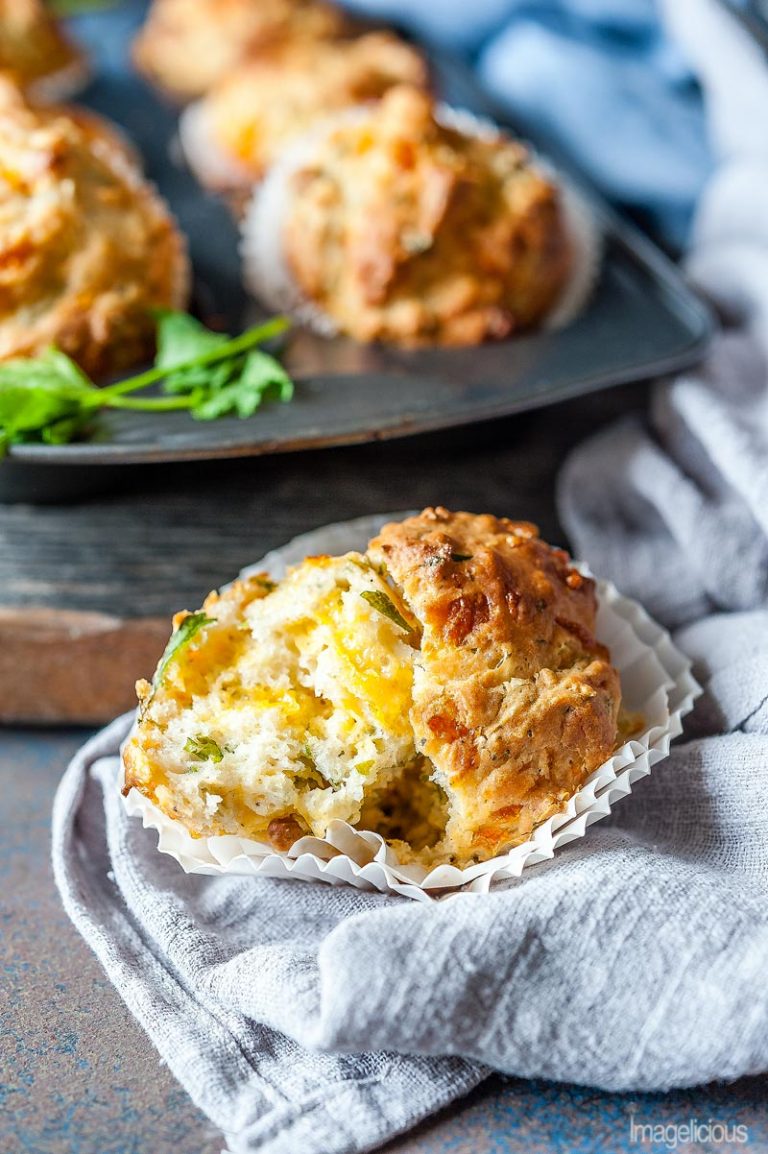 Savoury Herbs and Cheese Muffins - Imagelicious.com