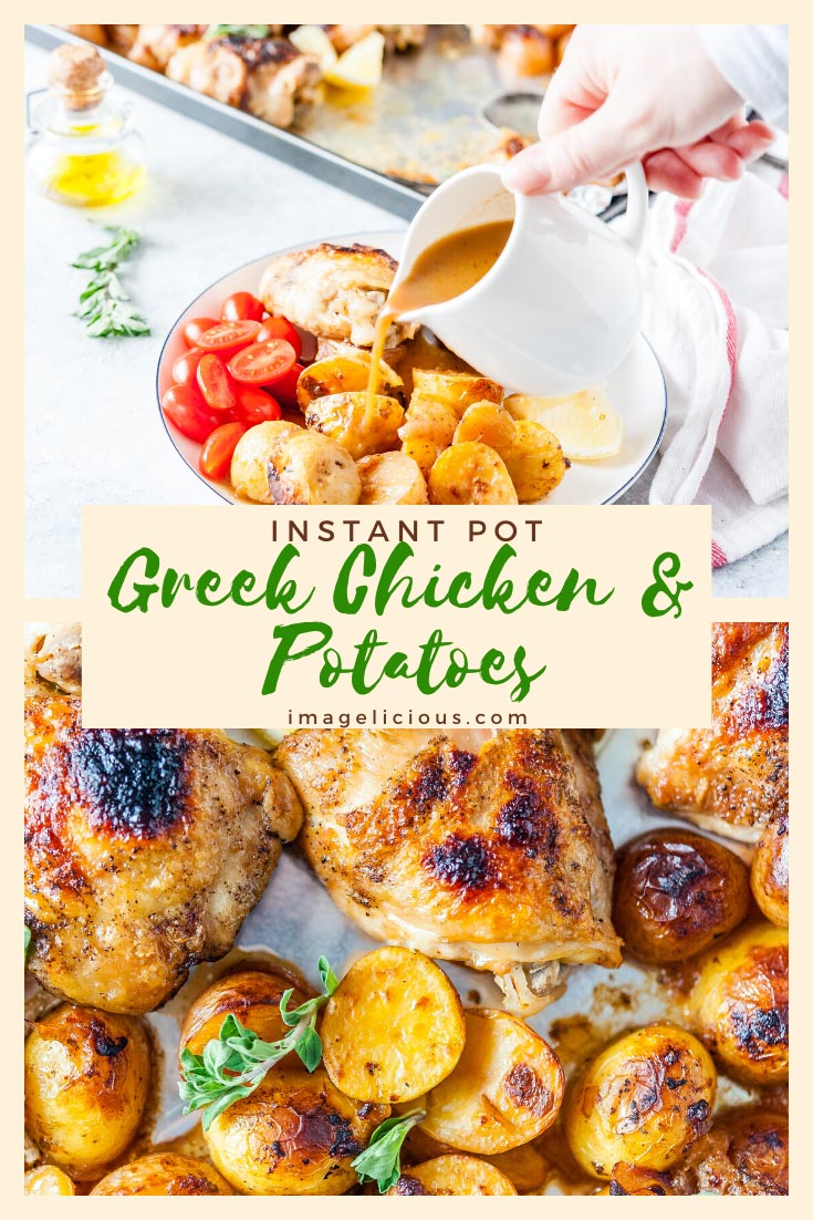 Instant Pot Greek Lemon Chicken and Potatoes - Imagelicious.com