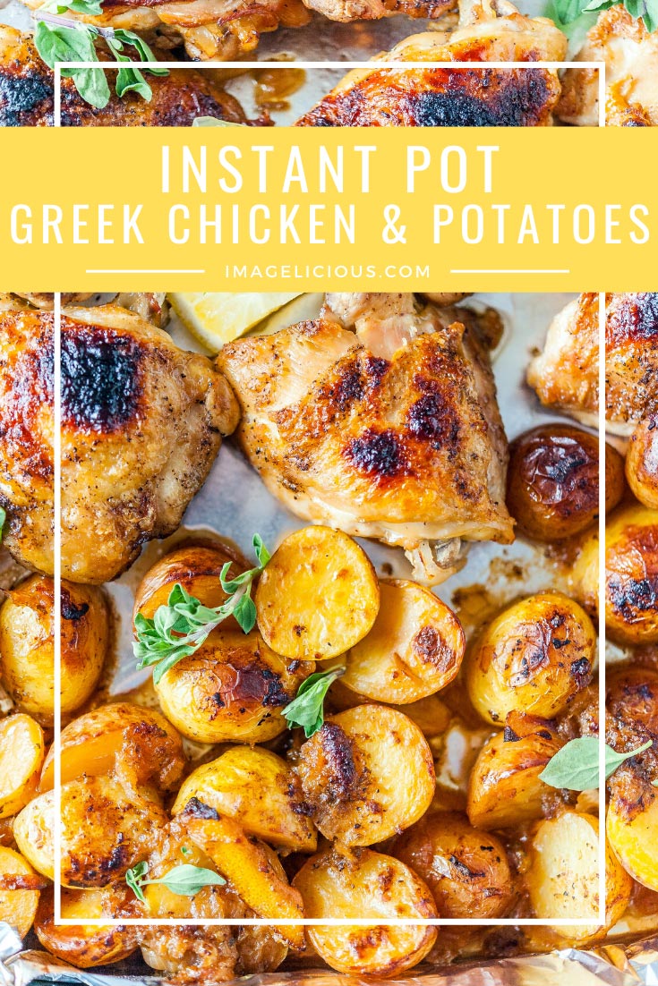 Instant Pot Greek Lemon Chicken and Potatoes - Imagelicious.com